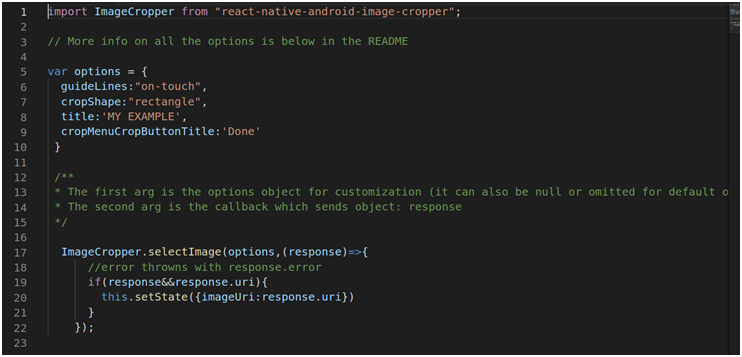 React Native Image Cropper Library For Android Only Metizsoft