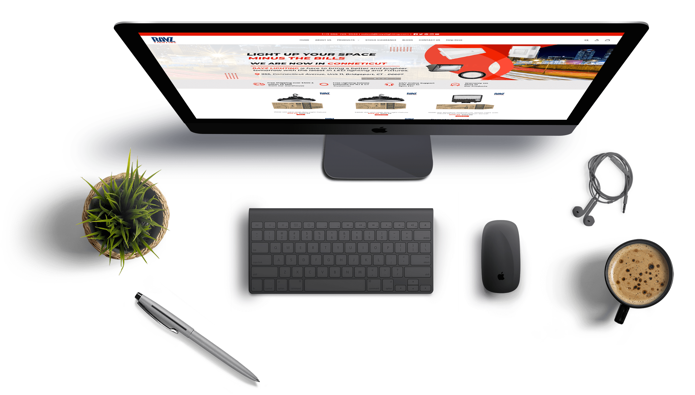 Rayz Lighting Store | Shopify Work | Metizsoft