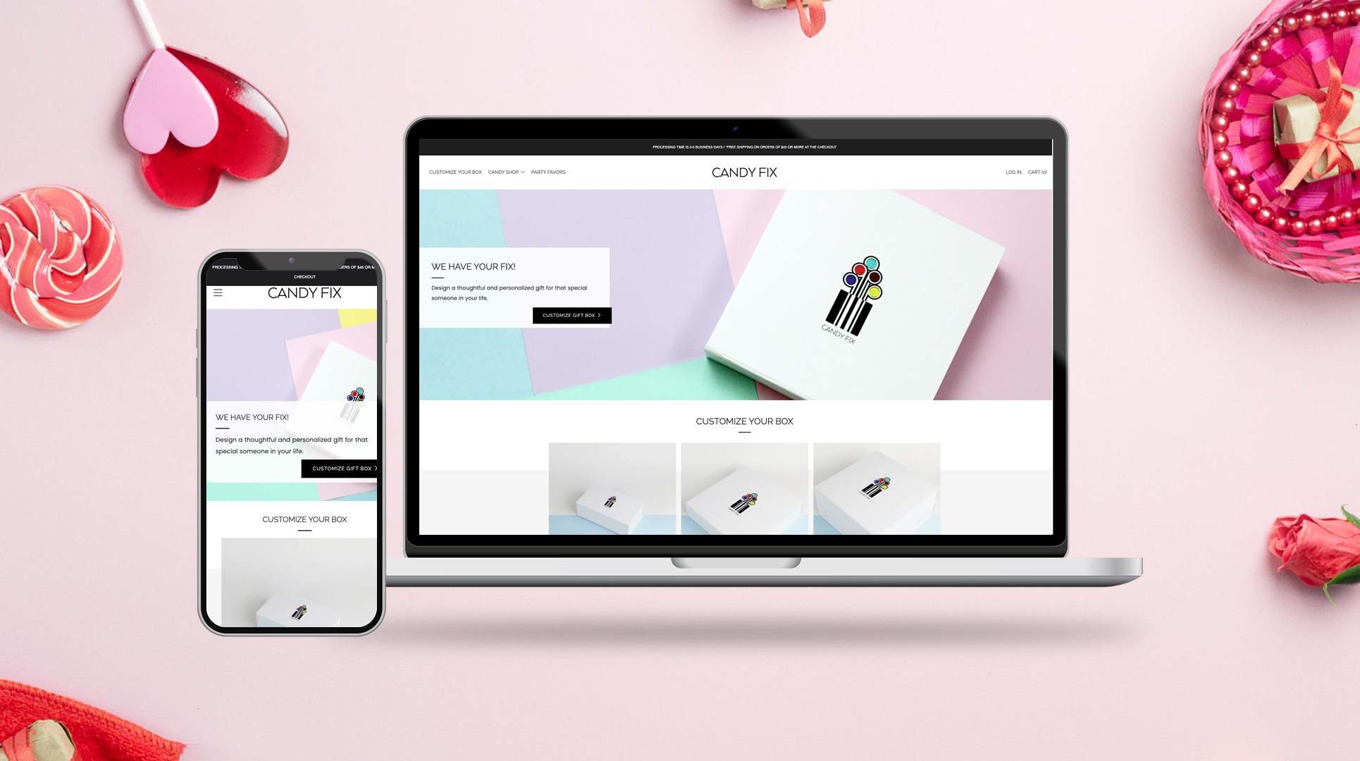 Candy Fix - Shopify Work Portfolio | Metizsoft